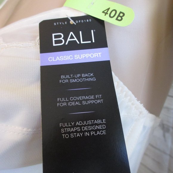 Bali | Intimates & Sleepwear | Nwt Bali Classic Support Bra 80 Sz 40b ...